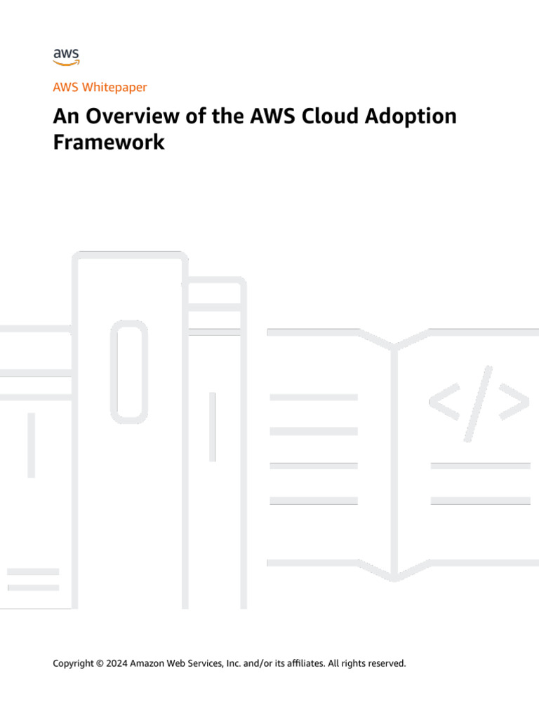 Overview Aws Cloud Adoption Framework Pdf Cloud Computing