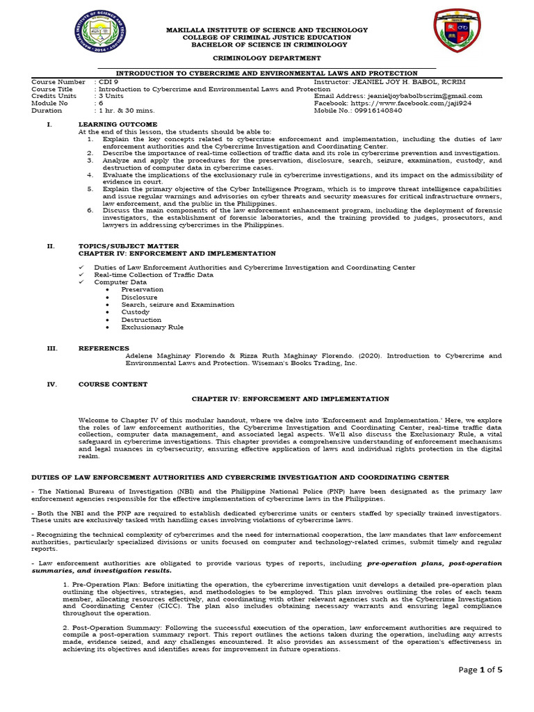 Module 6 - Cdi 9 | PDF | Security | Computer Security