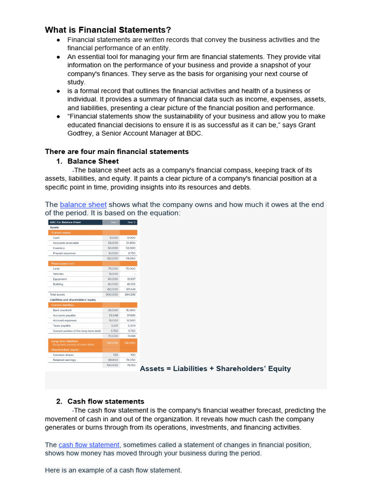Financial Statement | PDF | Financial Statement | Income Statement