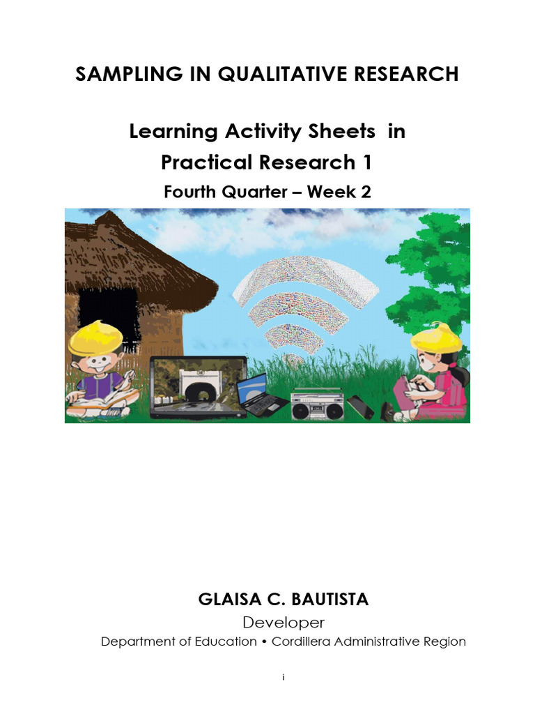 PR11 Q4 W2 Sampling-In Qualitative-Research Bautista Abra | PDF | Sampling (Statistics) | Copyright