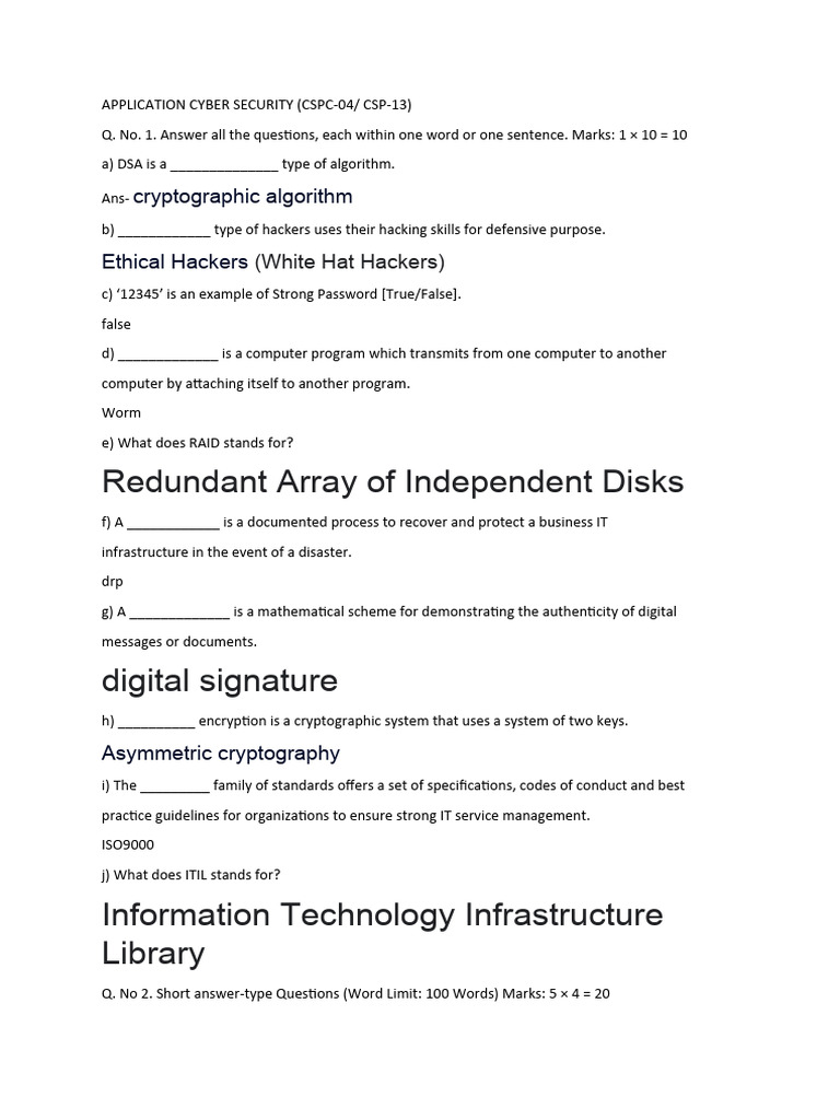 Application Cyber Security Q&A Guide | PDF | Technology & Engineering