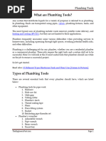 Types of Pipes and Their Uses | PDF | Plumbing | Pipe (Fluid Conveyance)