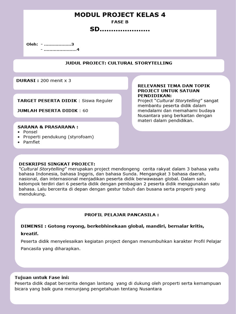 Storytelling Budaya untuk Siswa SD | PDF