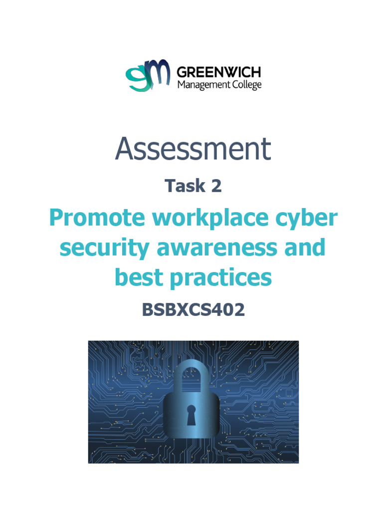 BSBXCS402 Assessment Task 2 V4 Digital Marketing PDF | PDF | Security | Computer Security