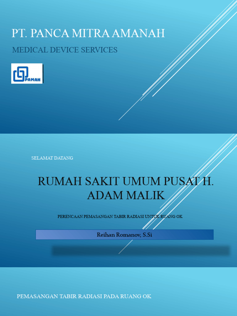 Tabir Radiasi RSUP H Adam Malik | PDF