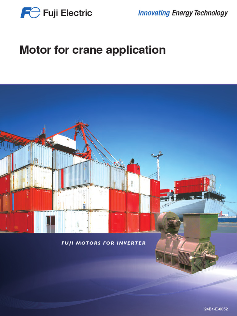 24B1-E-0052 A4 Motor For Crane Srdd8gdbsf | PDF | Power Inverter | Manufactured Goods