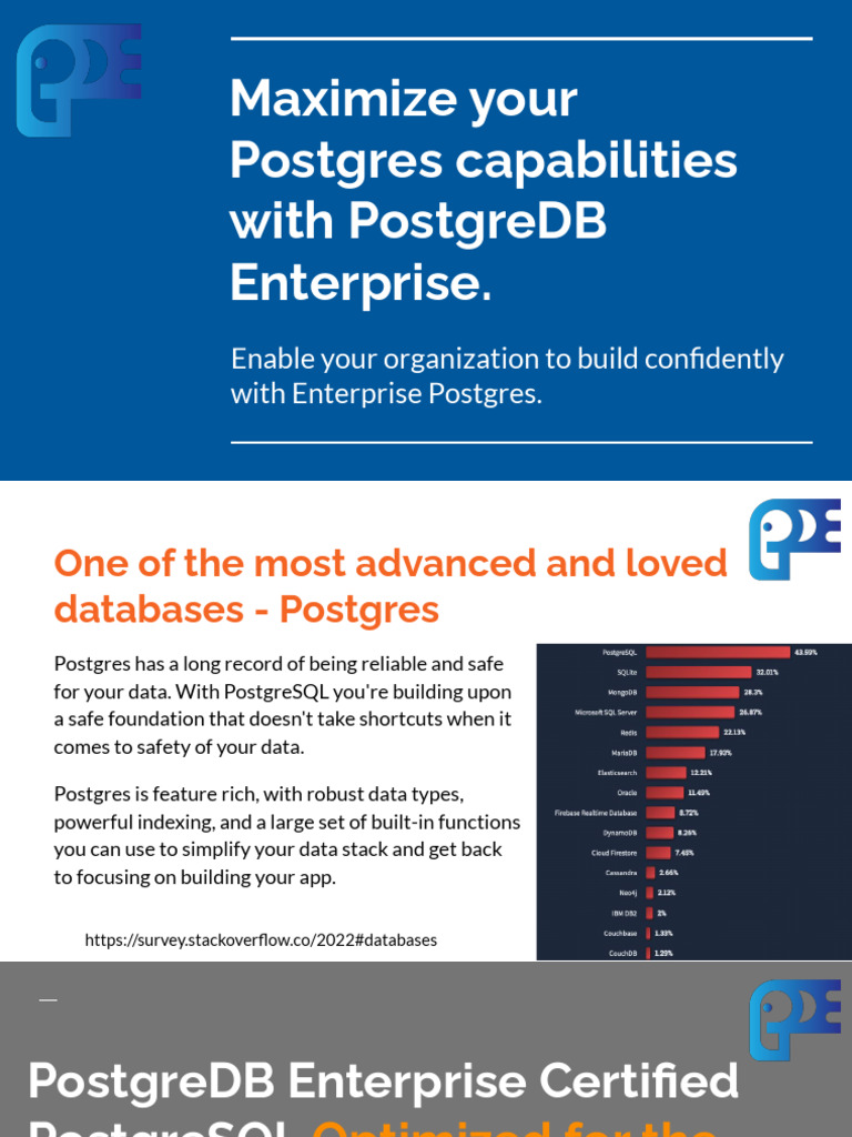 PostgreDB Enterprise | Download Free PDF | Postgre Sql | Databases