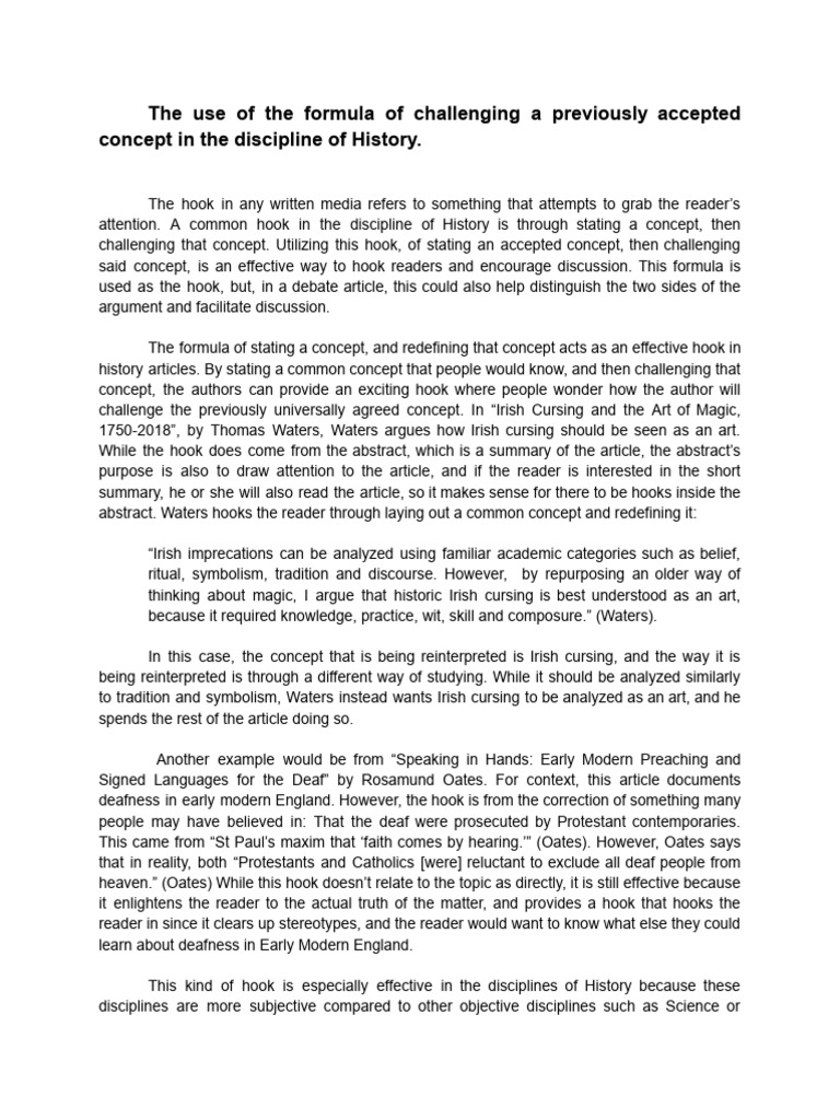 Draft For Academic Writing | PDF | Concept | Economic History