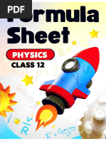 Electromagnetic Induction Emi Class 12 Physics Formula Sheet | PDF