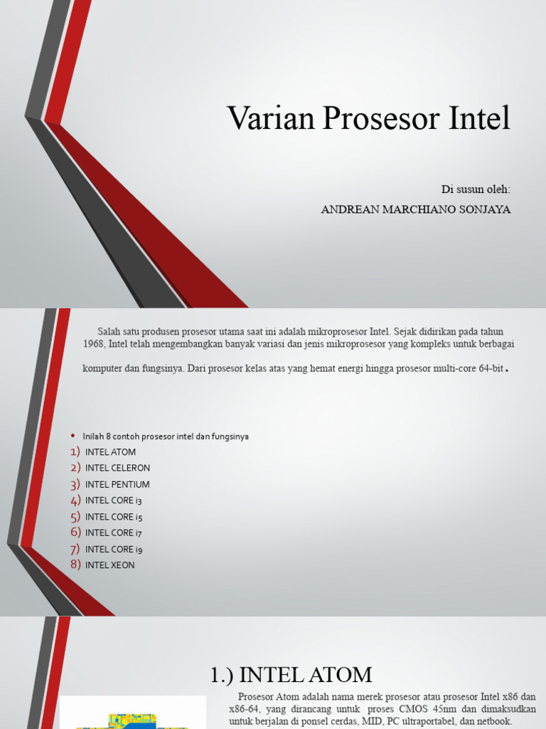 Panduan Prosesor Intel | PDF