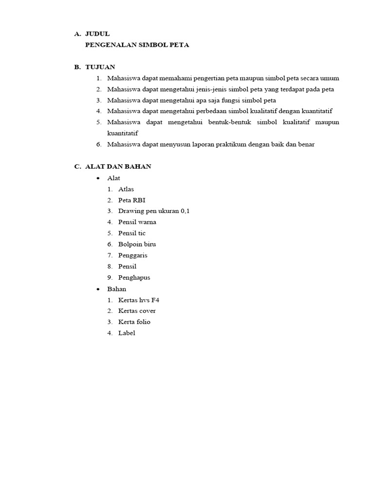 Pengenalan Simbol Peta-Kartografi | PDF