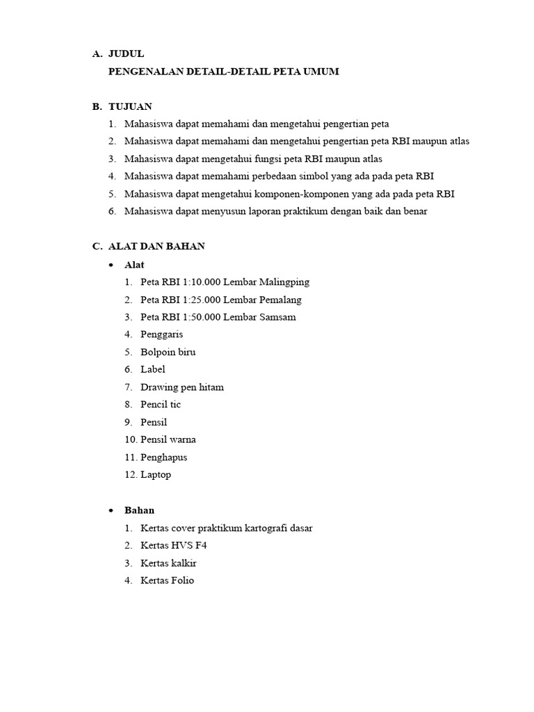 Pengenalan Peta dan Atlas RBI | PDF
