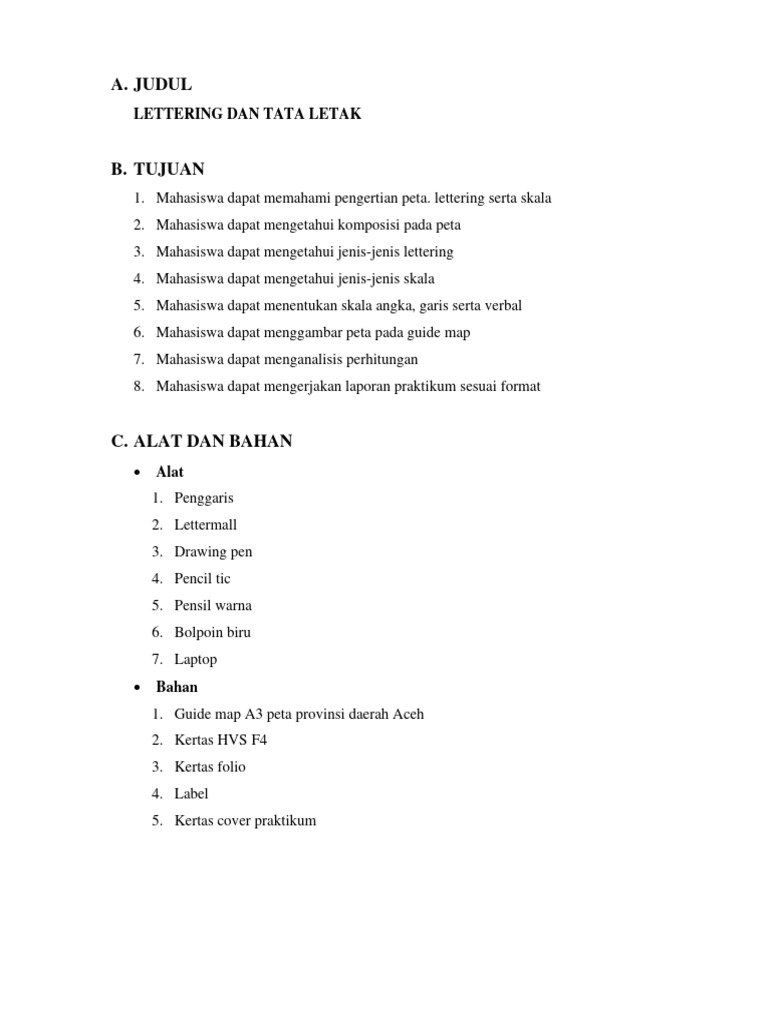 Lettering dan Tata Letak Peta Geografi | PDF | Kajian Bahasa Asing