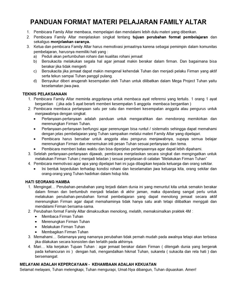 Panduan Format Materi Fa | PDF