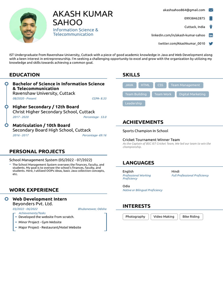 AKASH's Resume | PDF