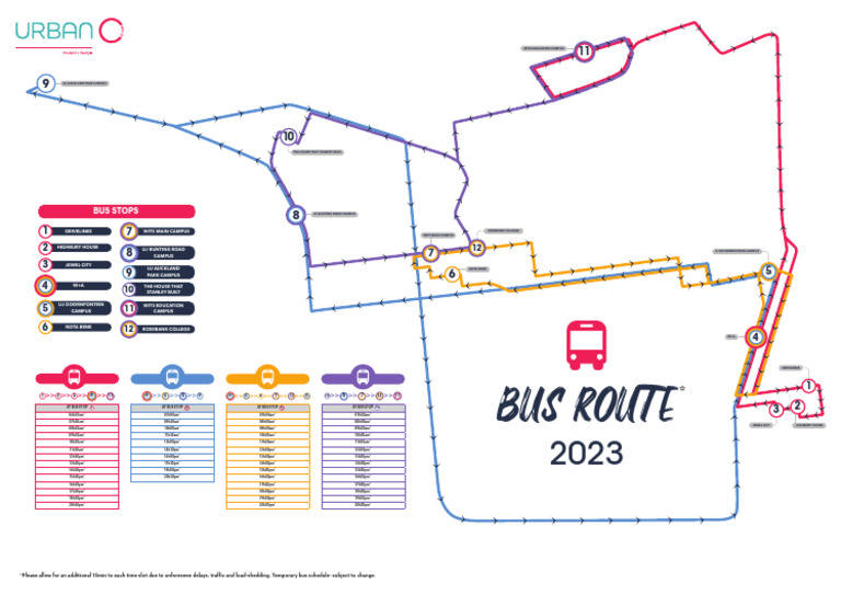 UC Bus Route - 2023 | PDF
