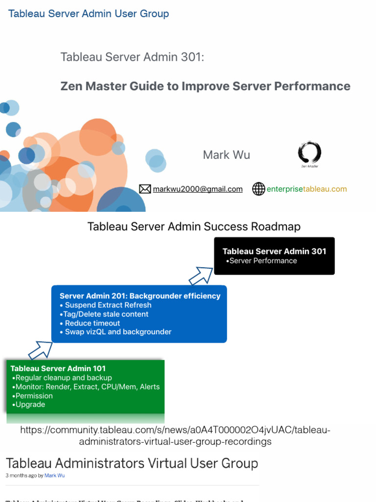 Zen Master Guide to Improve Tableau Server Render Time Share | PDF | Cache (Computing) | Data