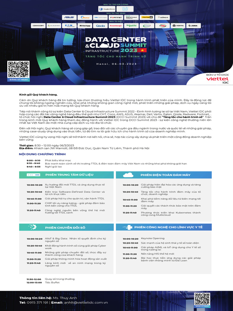 Thu Moi Tham Du Hoi Nghi DCCI Summit 2023 | PDF