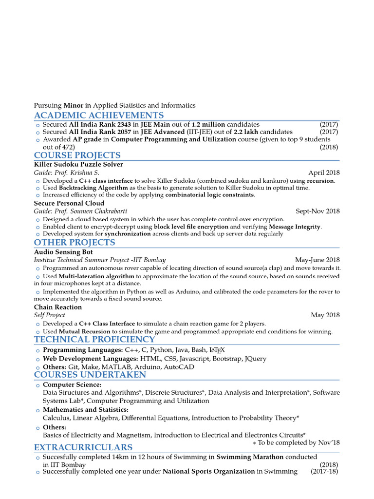 Aneesh Shetty 1page | PDF | Computer Programming | Algorithms