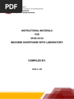 Machine Shorthand Keyboard Basics | PDF | Shorthand | Computer Keyboard