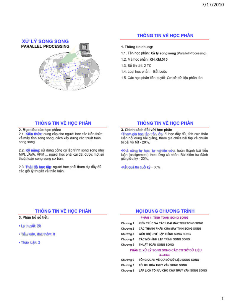 X Ly Song Song Parallel Processing | PDF