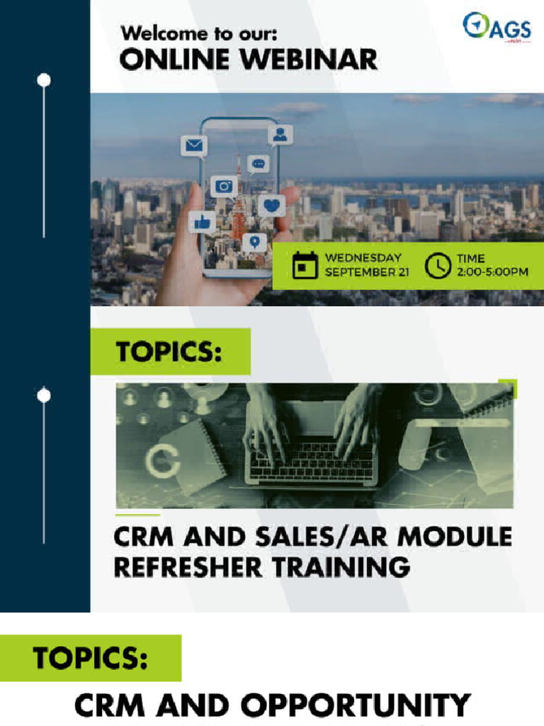 Sap Business One CRM and Salesar Module | PDF