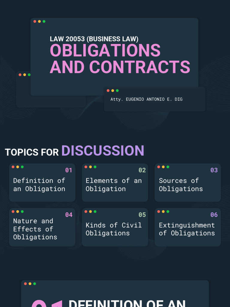 OBLIGATIONS | PDF | Law Of Obligations | Justice