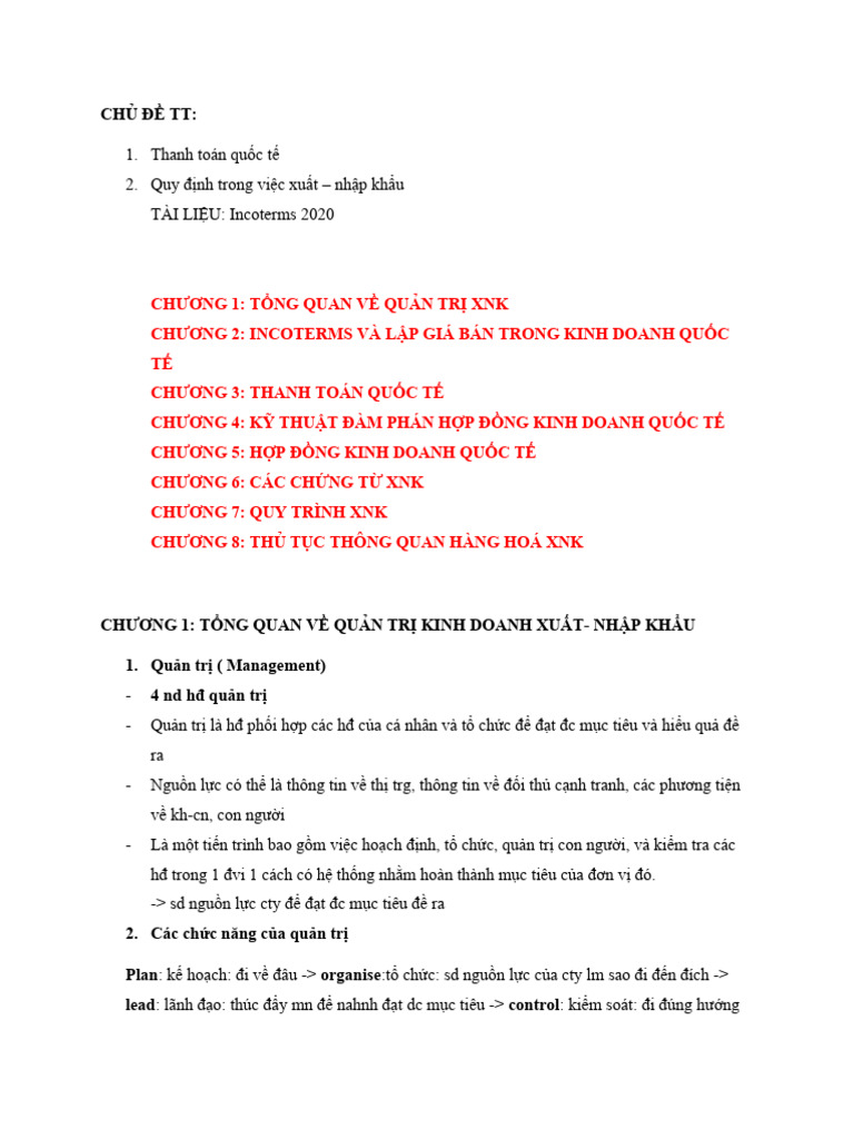 V Ghi Bài QTXNK | PDF