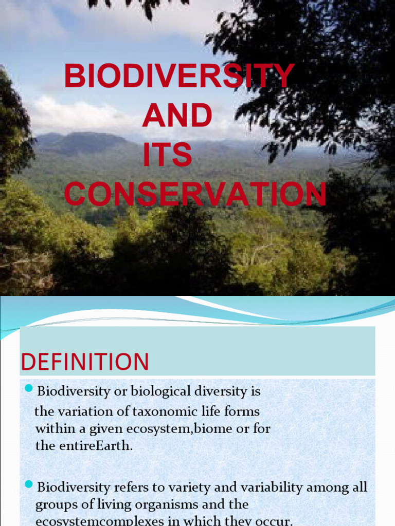 Biodiversity and Its Conservation | PDF | Biodiversity | Species