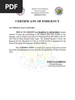 Certificate of Attestation (DSWD Template) | PDF