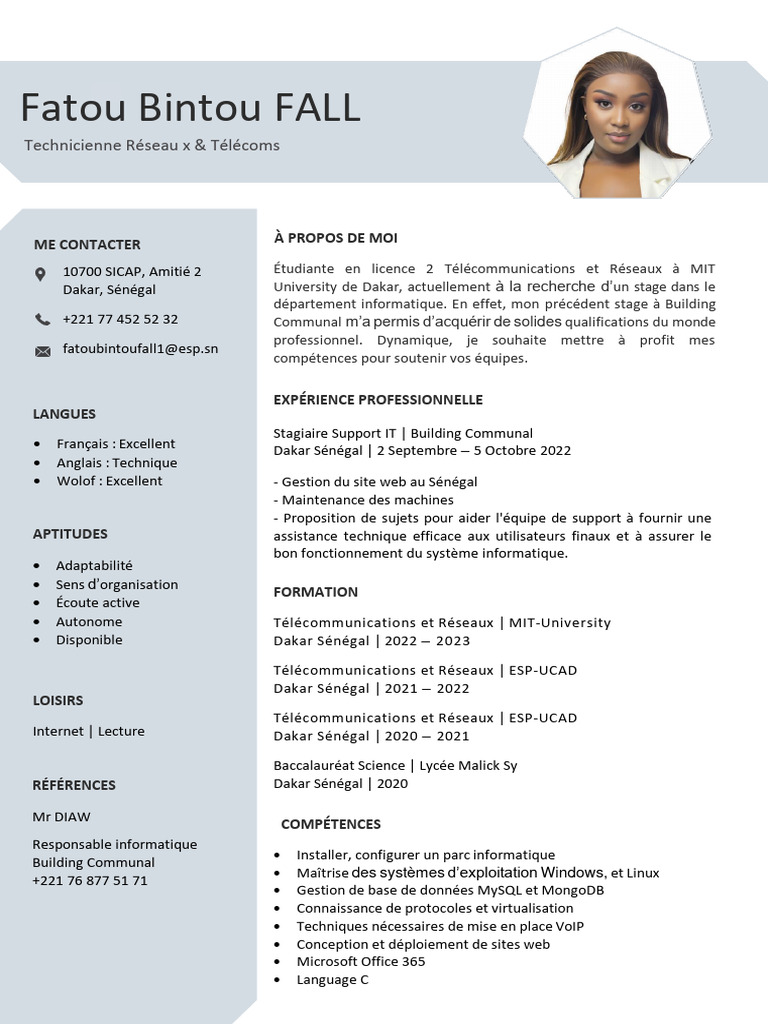 CV Fatou Bintou FALL | PDF
