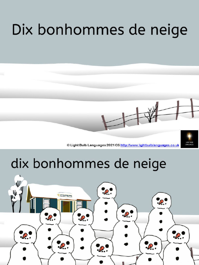 Dix Bonhommes de Neige | PDF