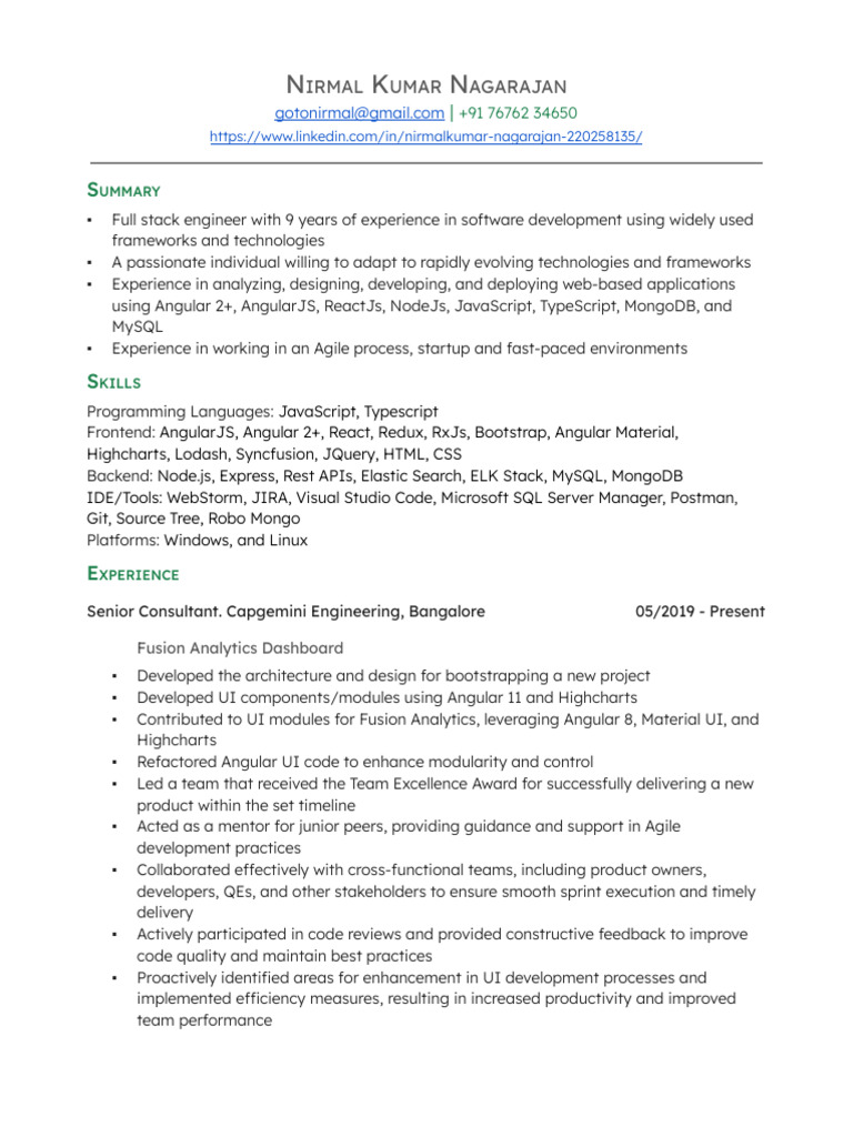 Nirmal | PDF | Angular Js | Computer Engineering