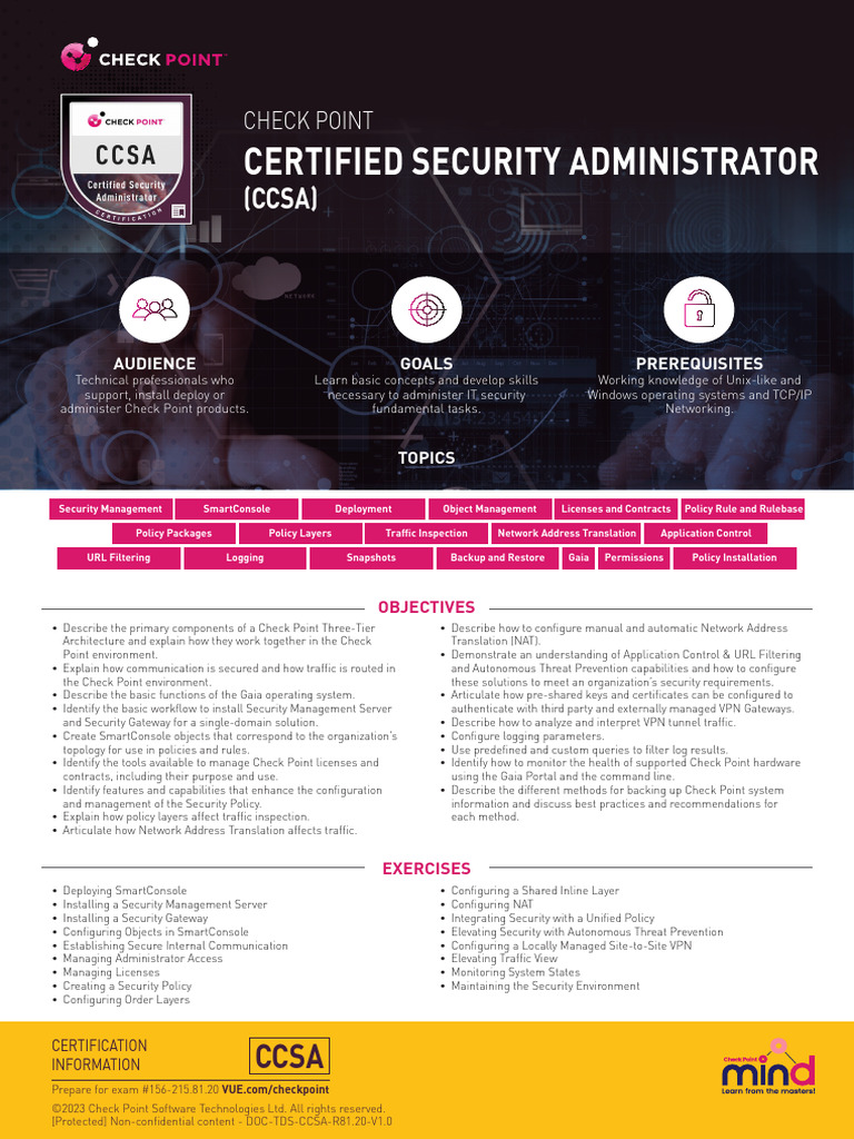 Ccsa R81.40 | PDF | Computer Network | Virtual Private Network