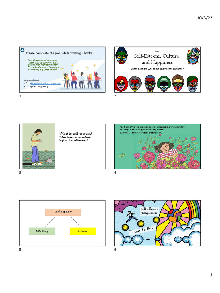 7 SLIDES CultureSelfEsteem Incomplete Canvas | PDF | Self Esteem | Individualism