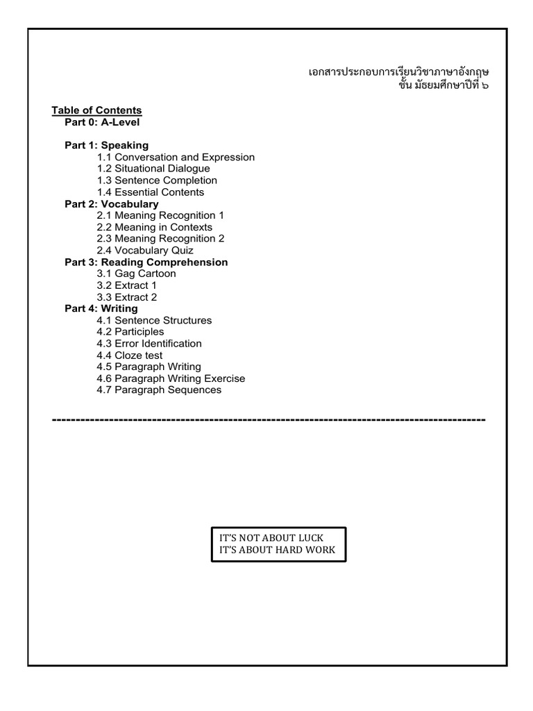 English 2023 (A-Level, GAT, and O-NET) | PDF | Noun | Verb