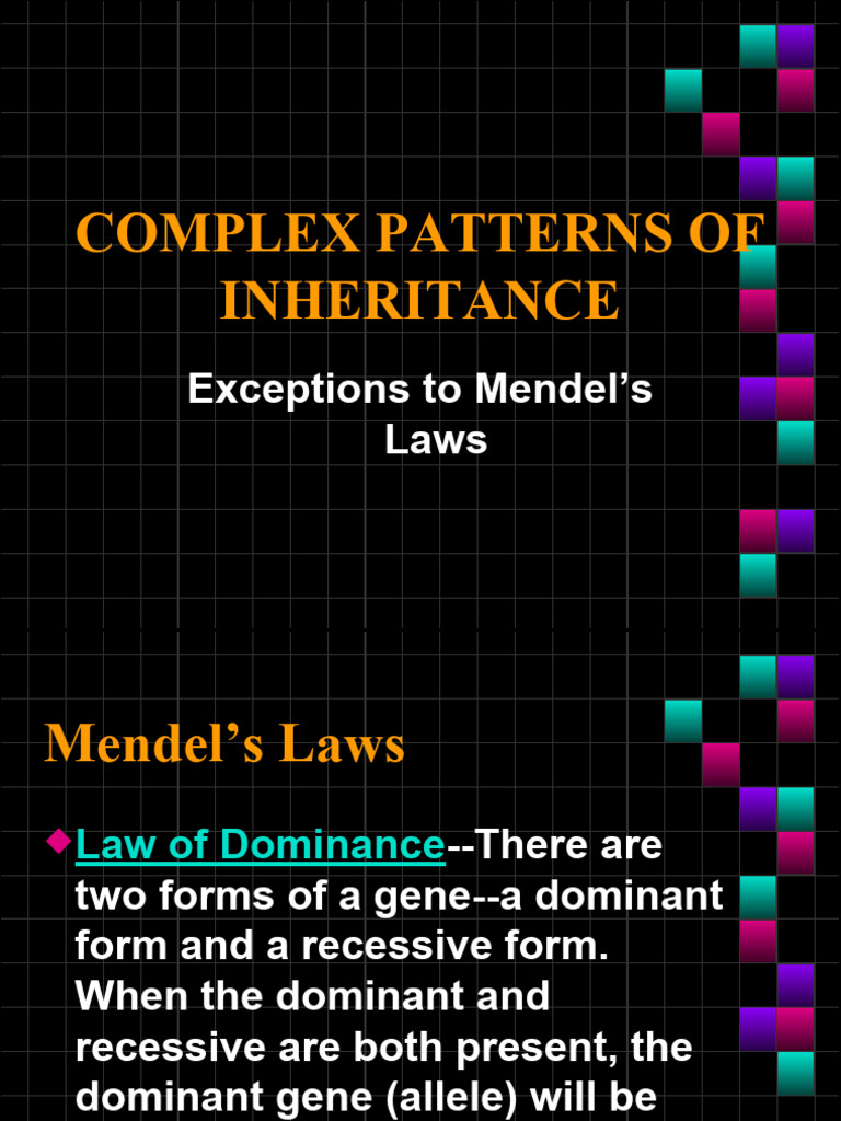 Complex Patterns of Inheritance | PDF | Dominance (Genetics) | Zygosity