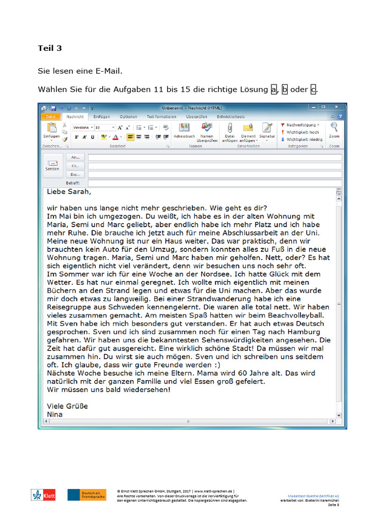 A2 Modellsatz Erwachsene-Đã G p-56 | PDF