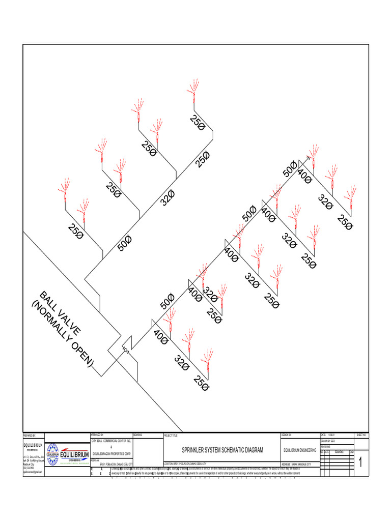 Sprinkler Diagram Layout1 | PDF