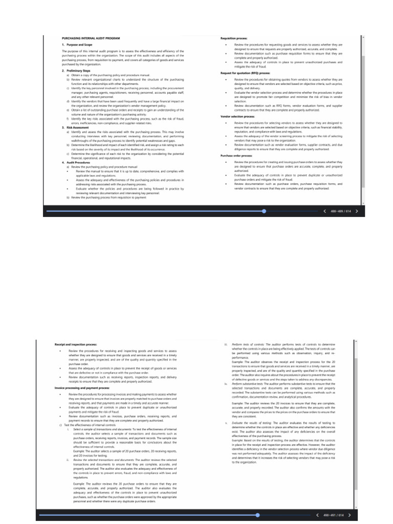 Procurement Book Checklist | PDF