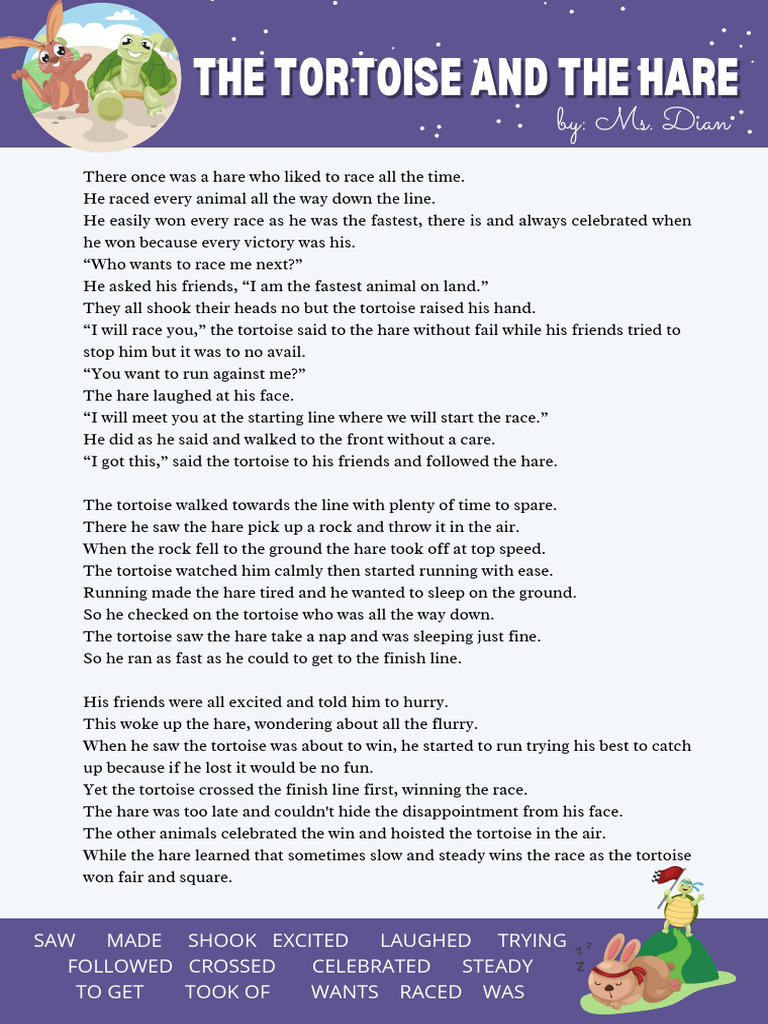 Purple White Reading Comprehension Activity Worksheet | PDF