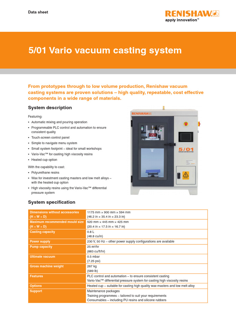 H-5800-3414-01-A_EN-Data_Sheet-5-01-Vario-VC-MC7454 | PDF | Casting | Materials