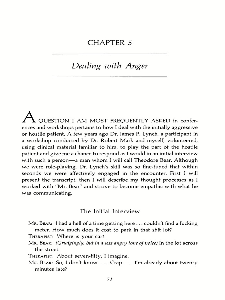 Seminar 2 Cap. 5 Dealing With Anger PDF | PDF | Self Esteem | Anger
