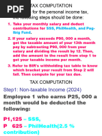 New BIR Tax Tables For 2023 Onwards | PDF | Payroll Tax | Taxes