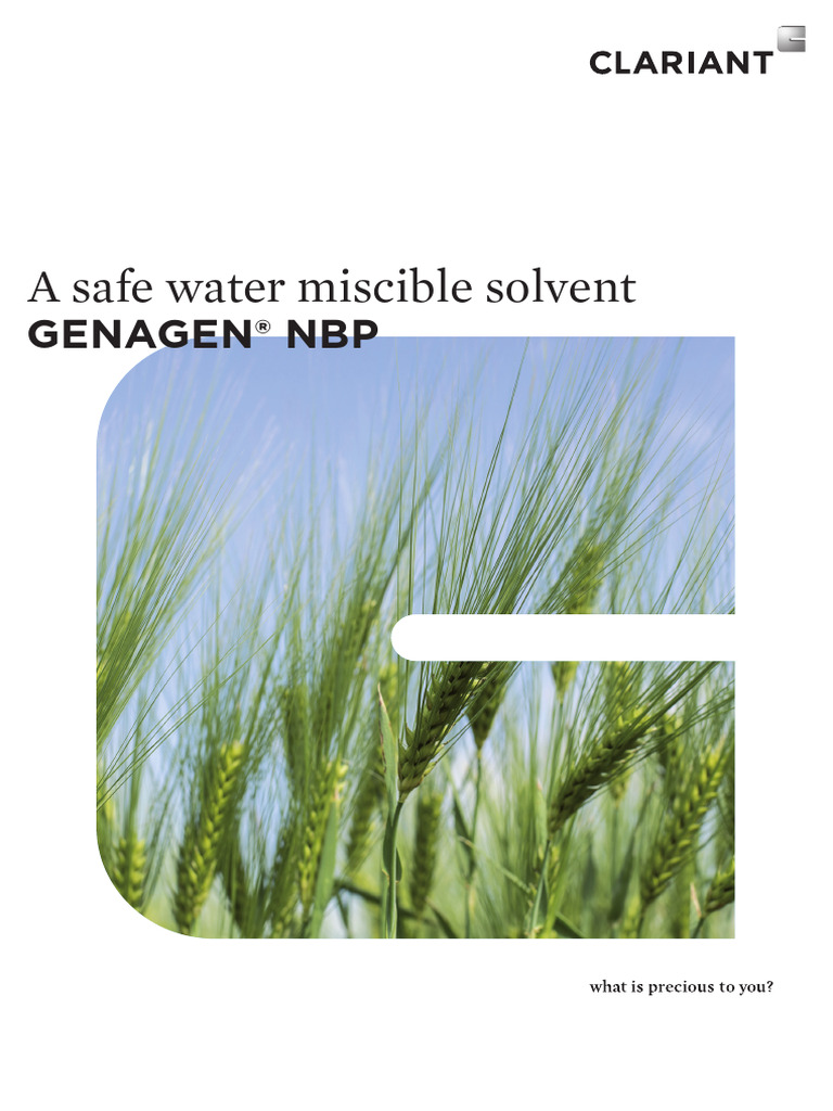 Genagen NBP | PDF | Solvent | Water