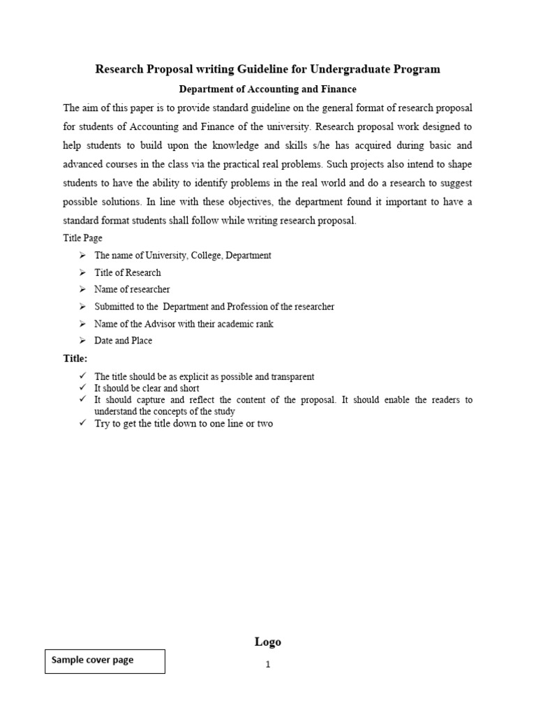 Accounting Research Proposal Guide | PDF | Methodology | Theory