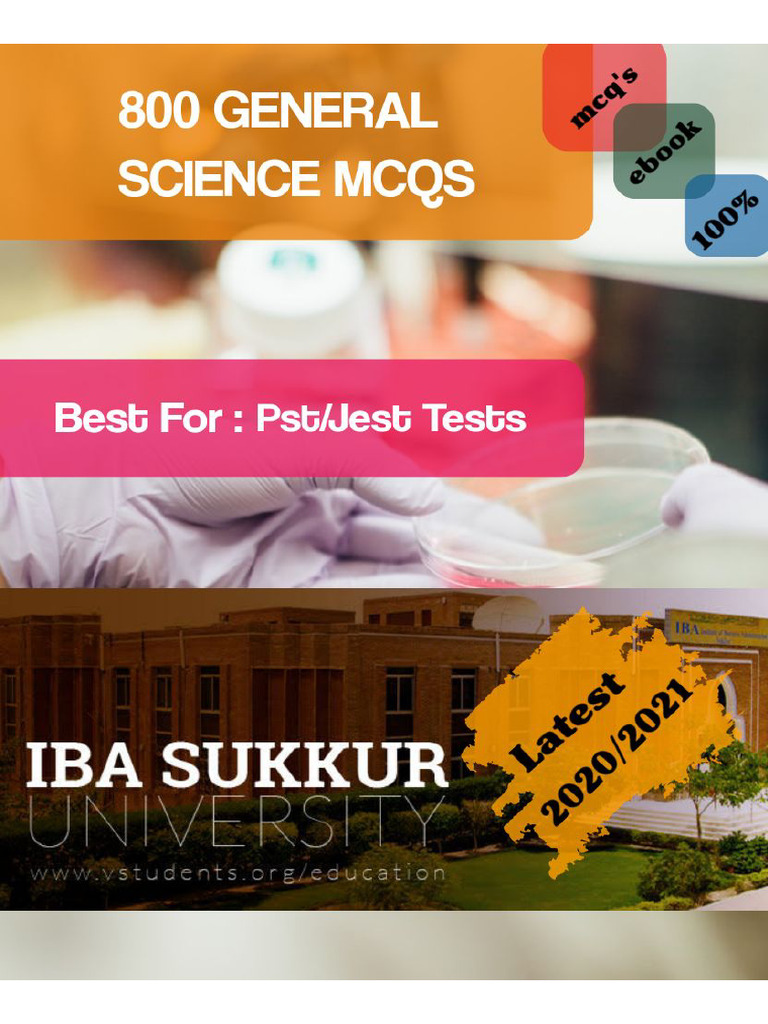 800 General Science Mcq's For PST - Jest Teachers Test by Sts-Iba ...