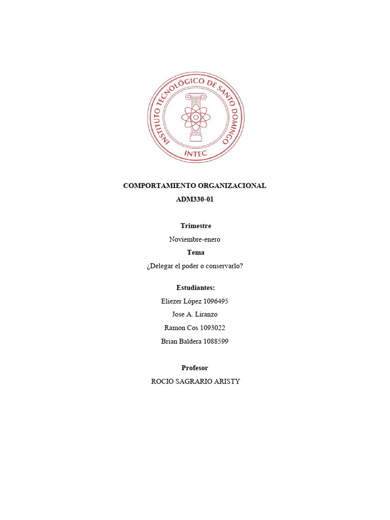 Delegar El Poder o Conservarlo | PDF | Business
