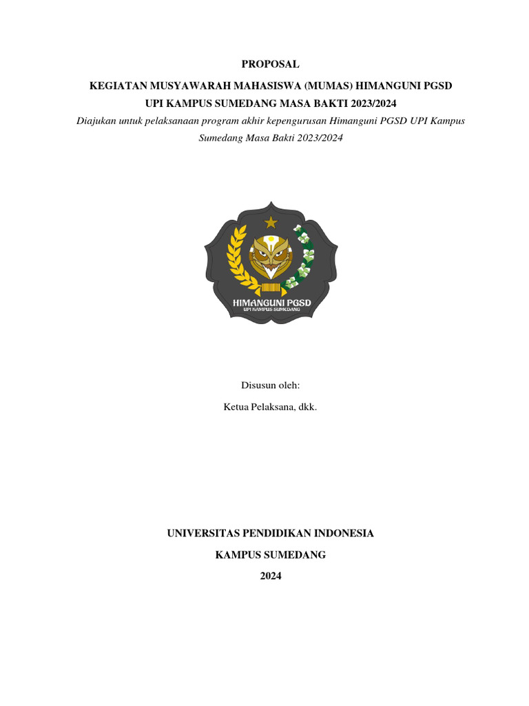 Proposal MUMAS Himanguni PGSD 2024 | PDF
