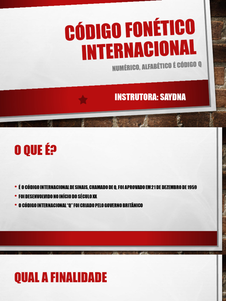 Slaide Código Fonético Curso BC Cajari | PDF